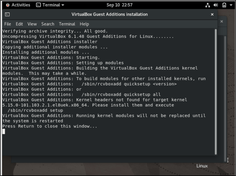 Installation of VirtualBox Guest Additions (2026)