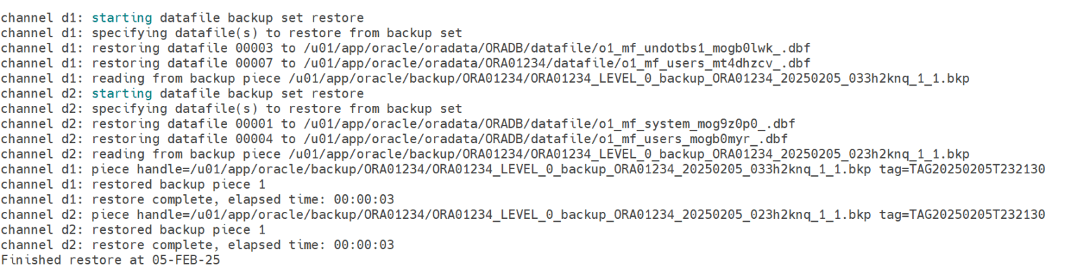 Database Refresh activity in Oracle - 2026